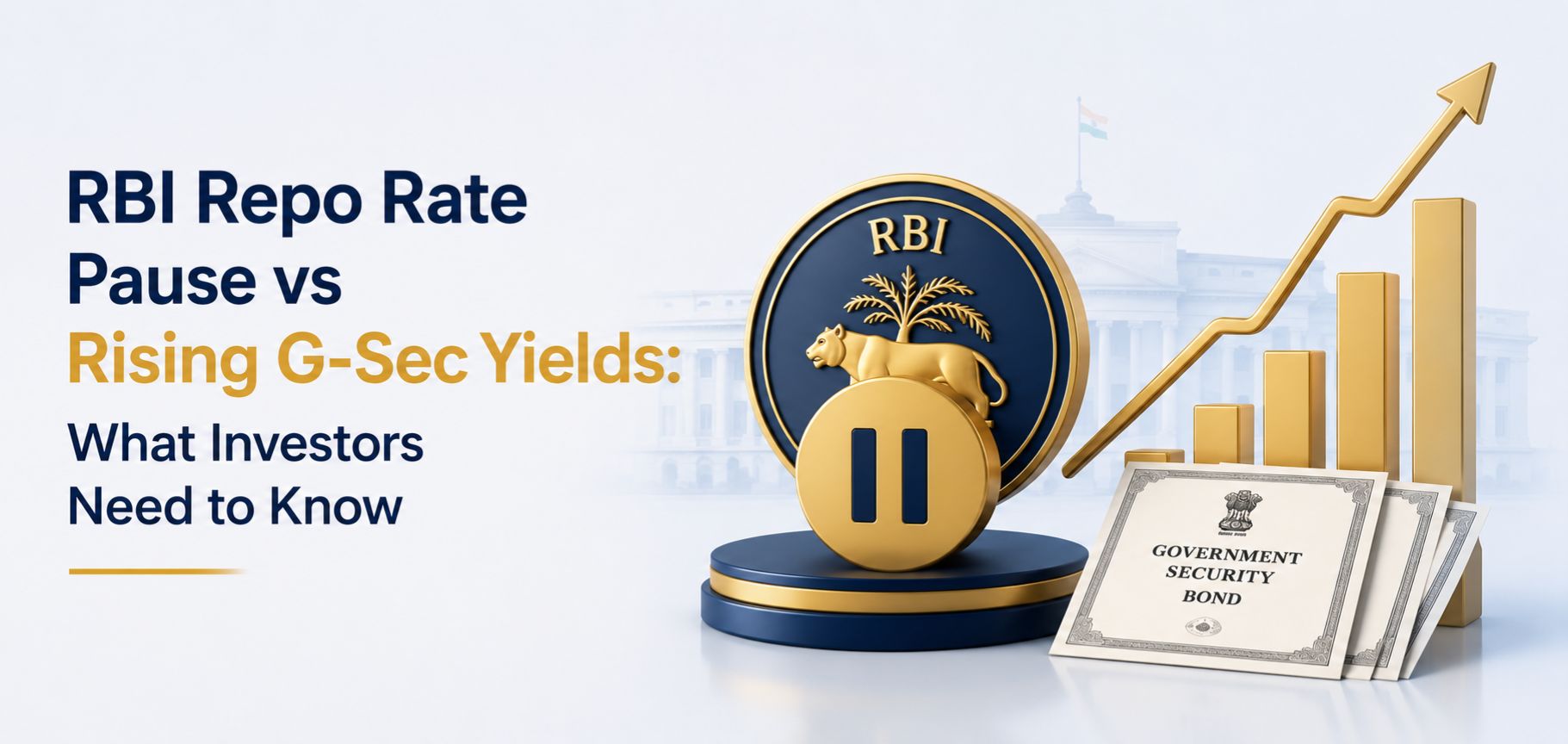 RBI Repo Rate Pause vs Rising G-Sec Yields: What Investors Need to Know